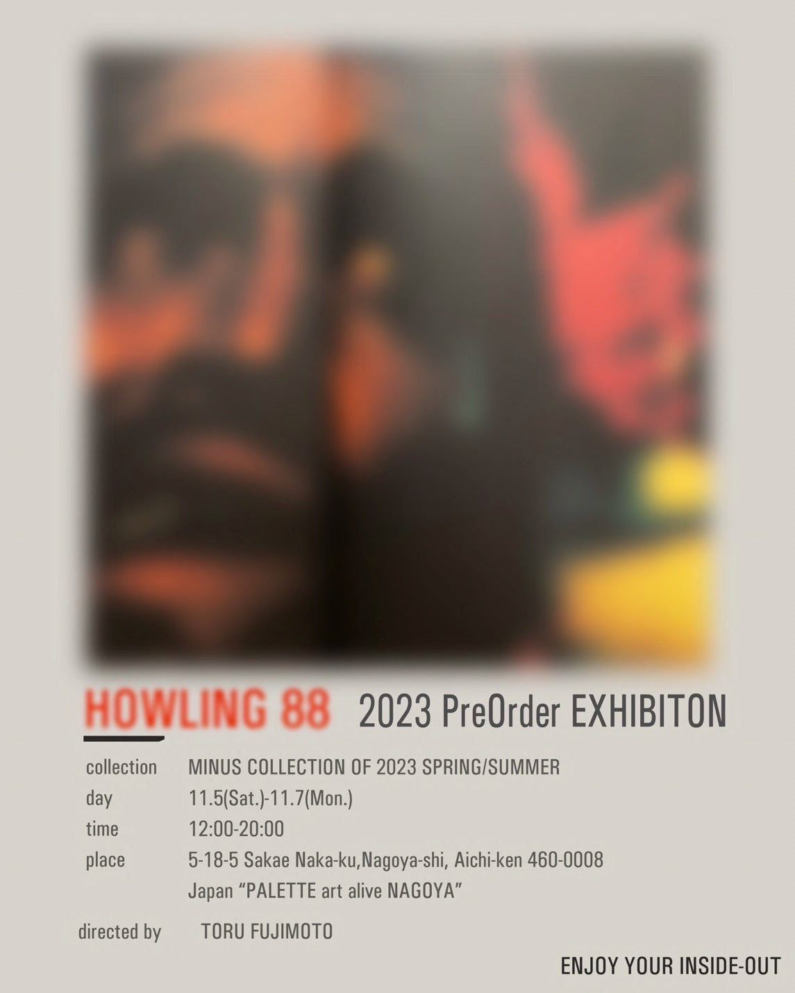【ー】MINUS 2023 Spring/Summer Collection "HOWLING 88" PRE OREDR 11/5(SAT ...