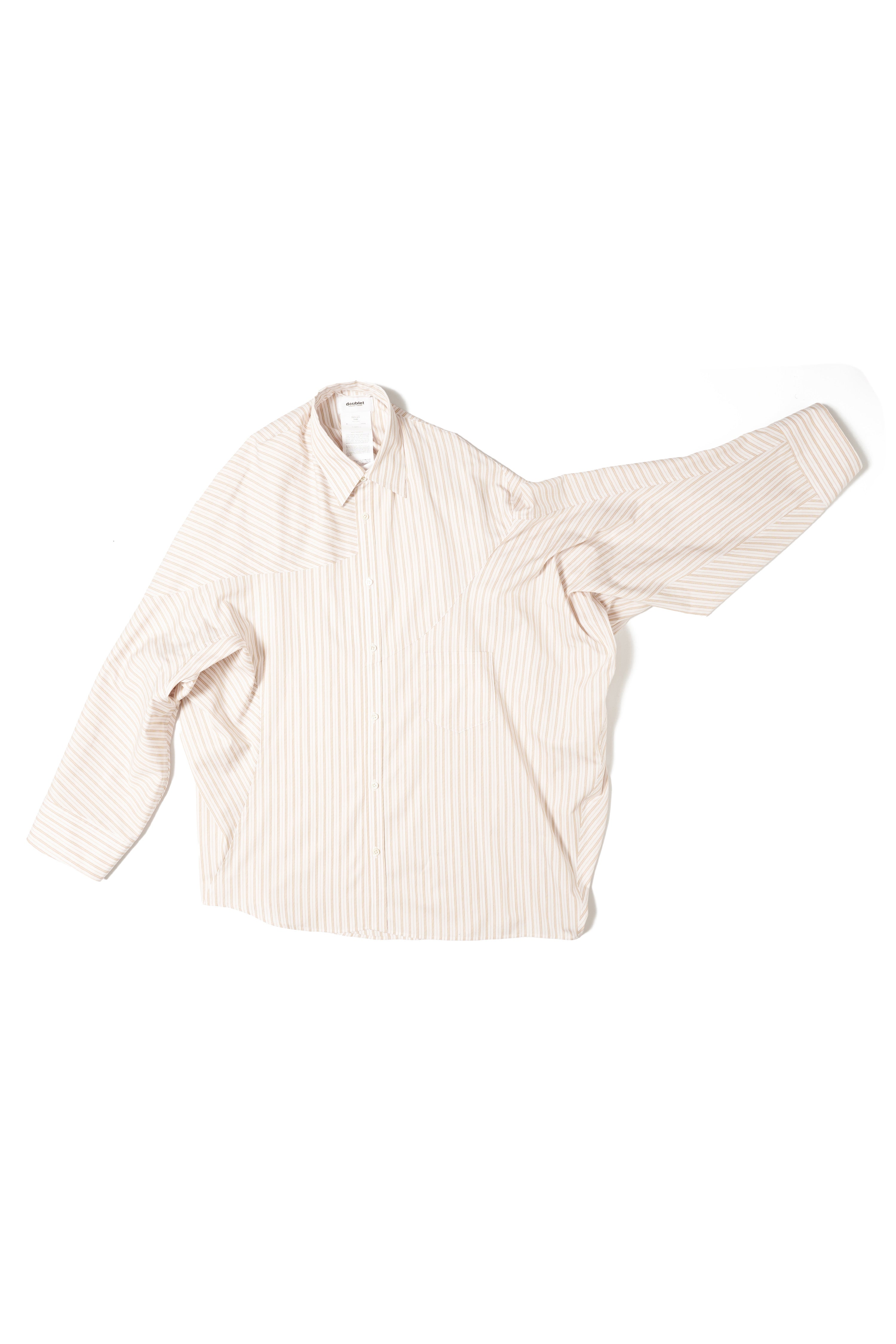 doublet(ダブレット)のDISTORTED CUTTING SHIRT BEIGEの通販｜PALETTE art aliveのオンライン ...