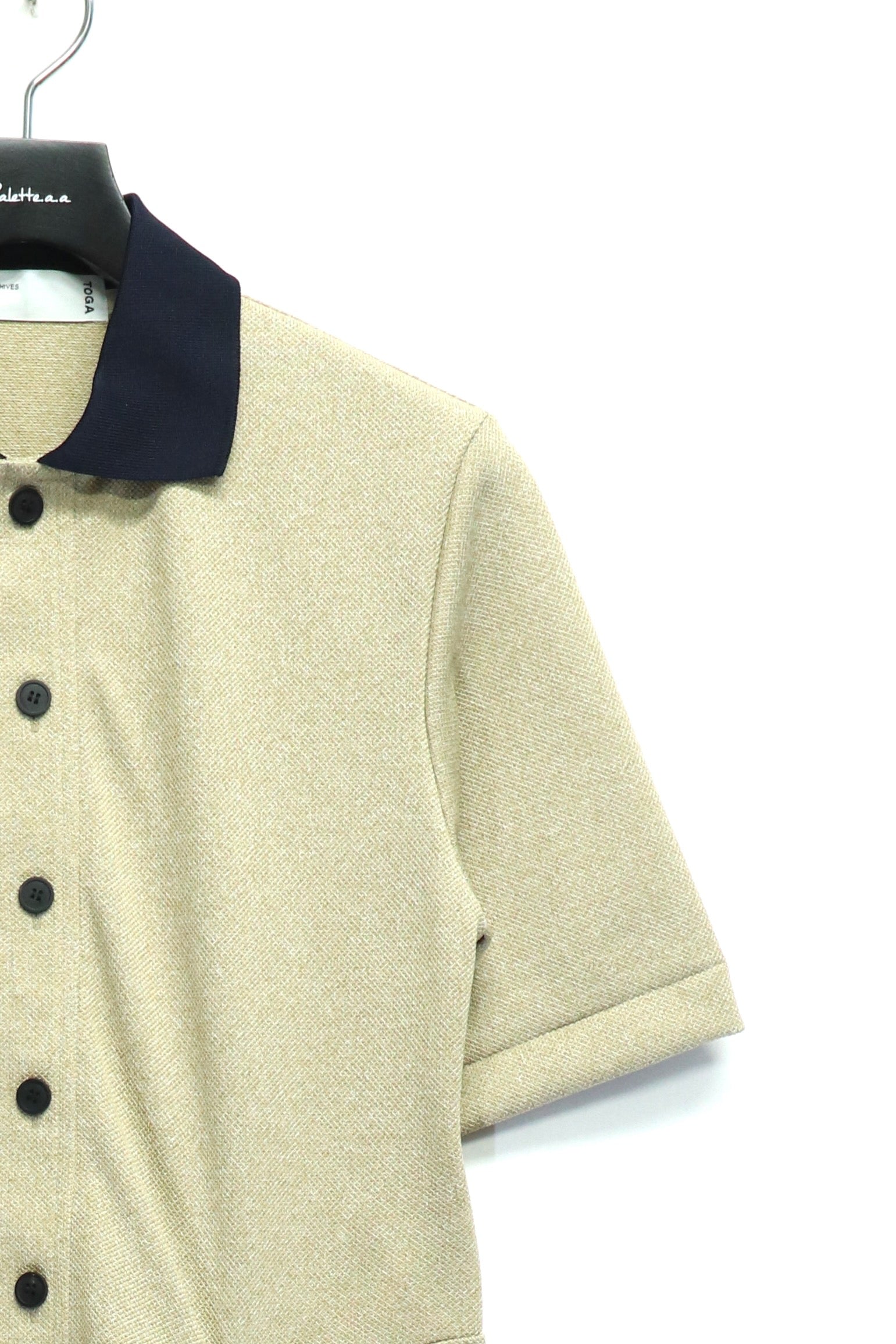 TOGA(トーガ)のMelange jersey shirt dress BEIGEの通販｜PALETTE art aliveのオンライン ...