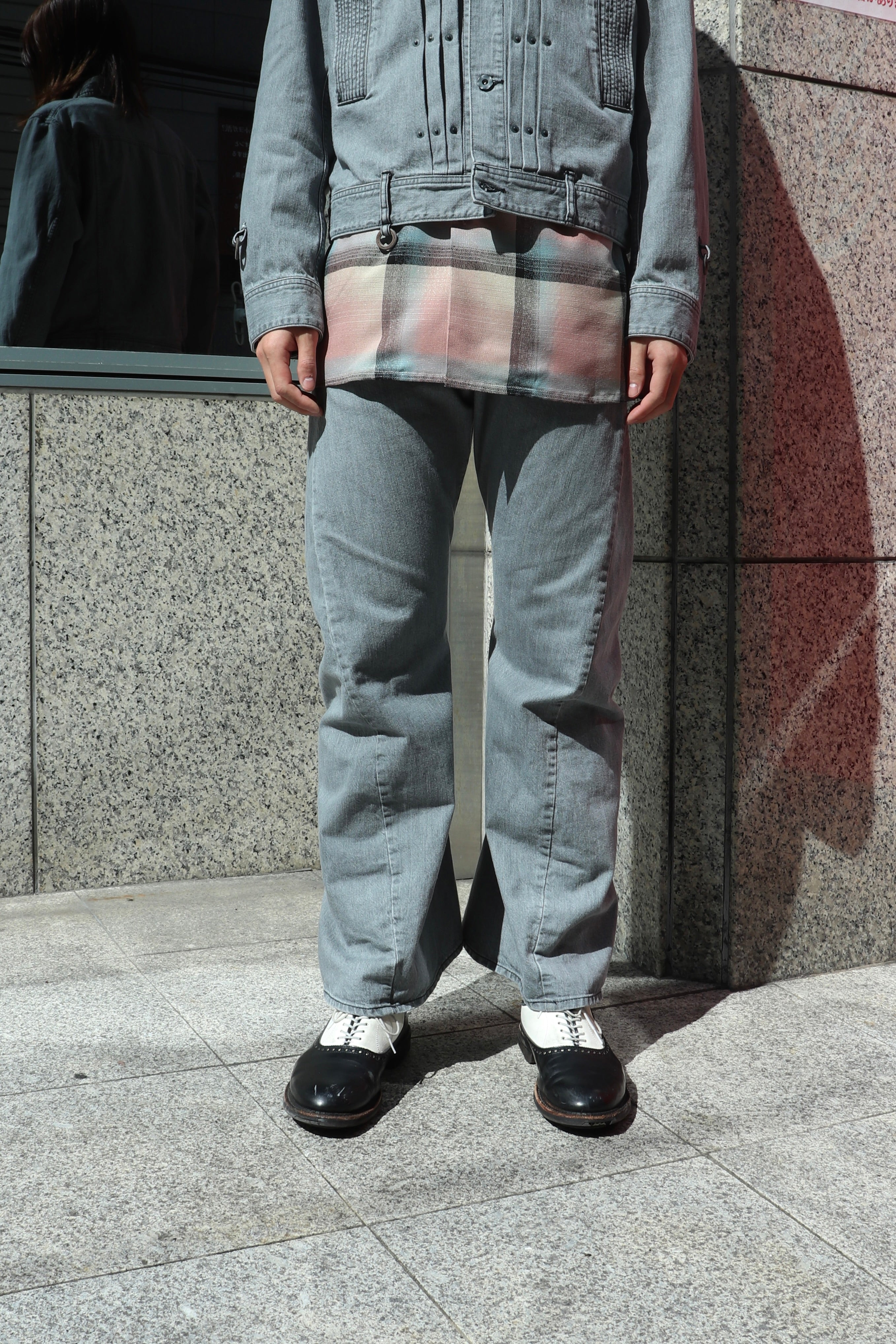 SOSHIOTSUKI(ソウシオオツキ)のWARPED BOOT CUT DENIM WASH BLACKの通販｜PALETTE art ...