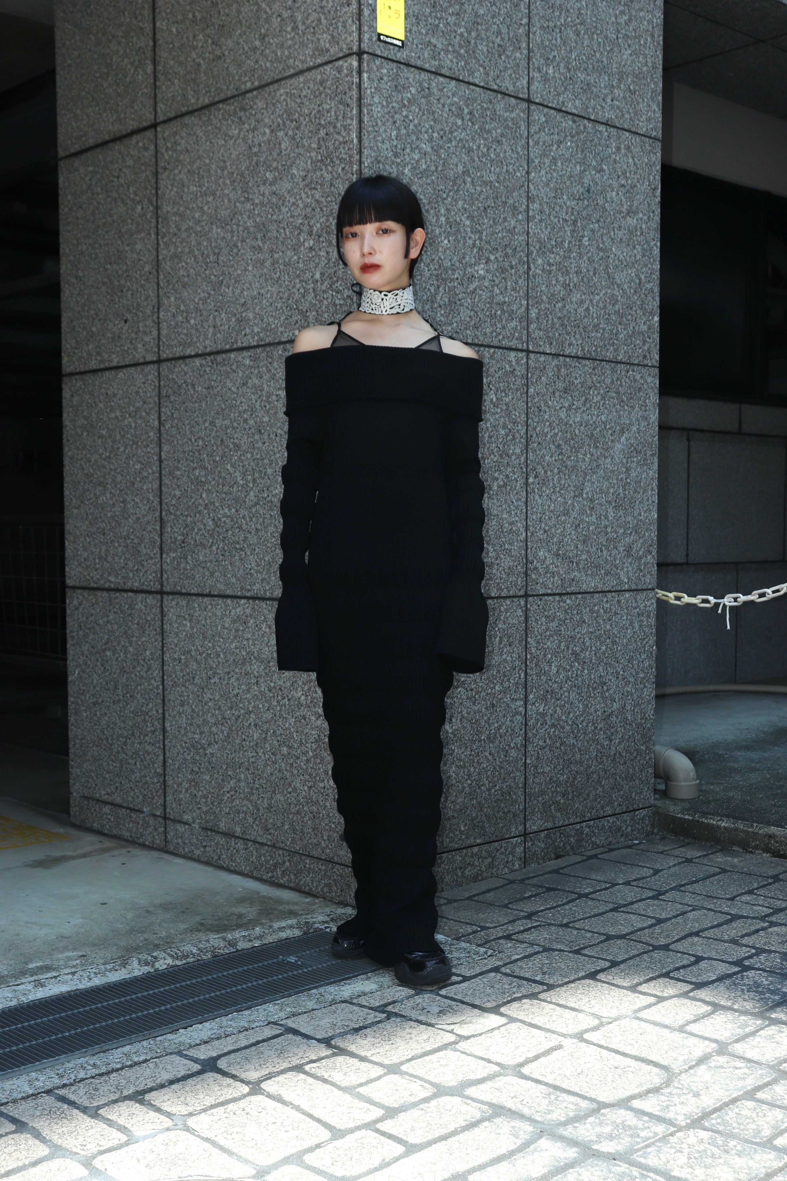 FETICO(フェティコ)のSTRIPE KNIT OFF-SHOULDER DRESS(ニットドレス)の通販｜PALETTE art ...