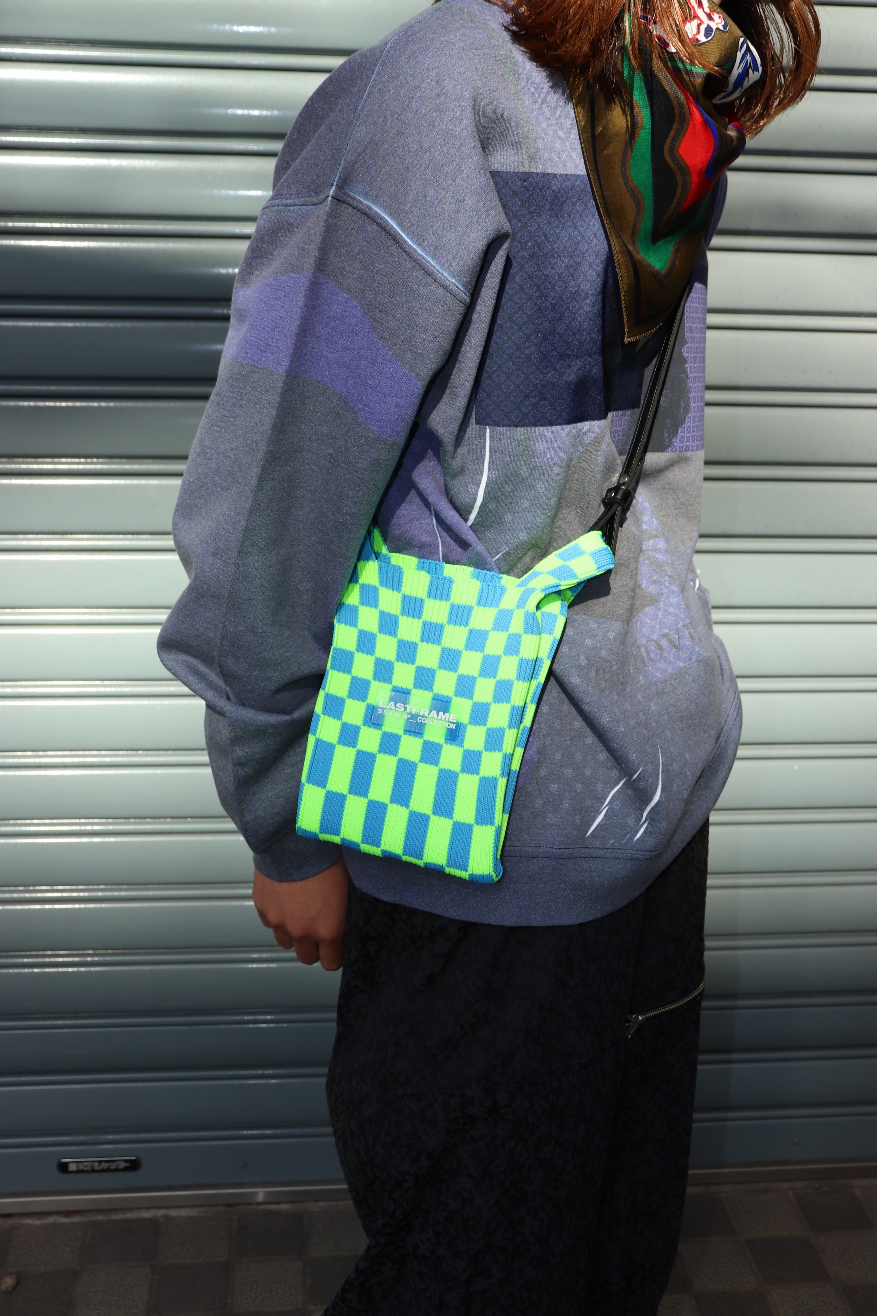 LASTFRAME(ラストフレーム)のICHIMATSU MARKET BAG MINI NEON BLUE-LIME GREENの通販 ...