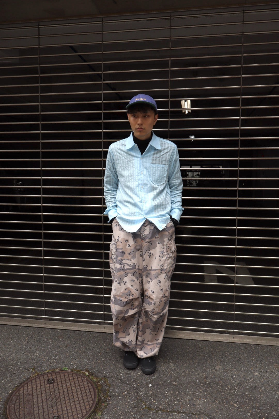 FAF(エフエーエフ)のPatch Work Shirts BLUEの通販｜PALETTE art aliveのオンラインショップ ...