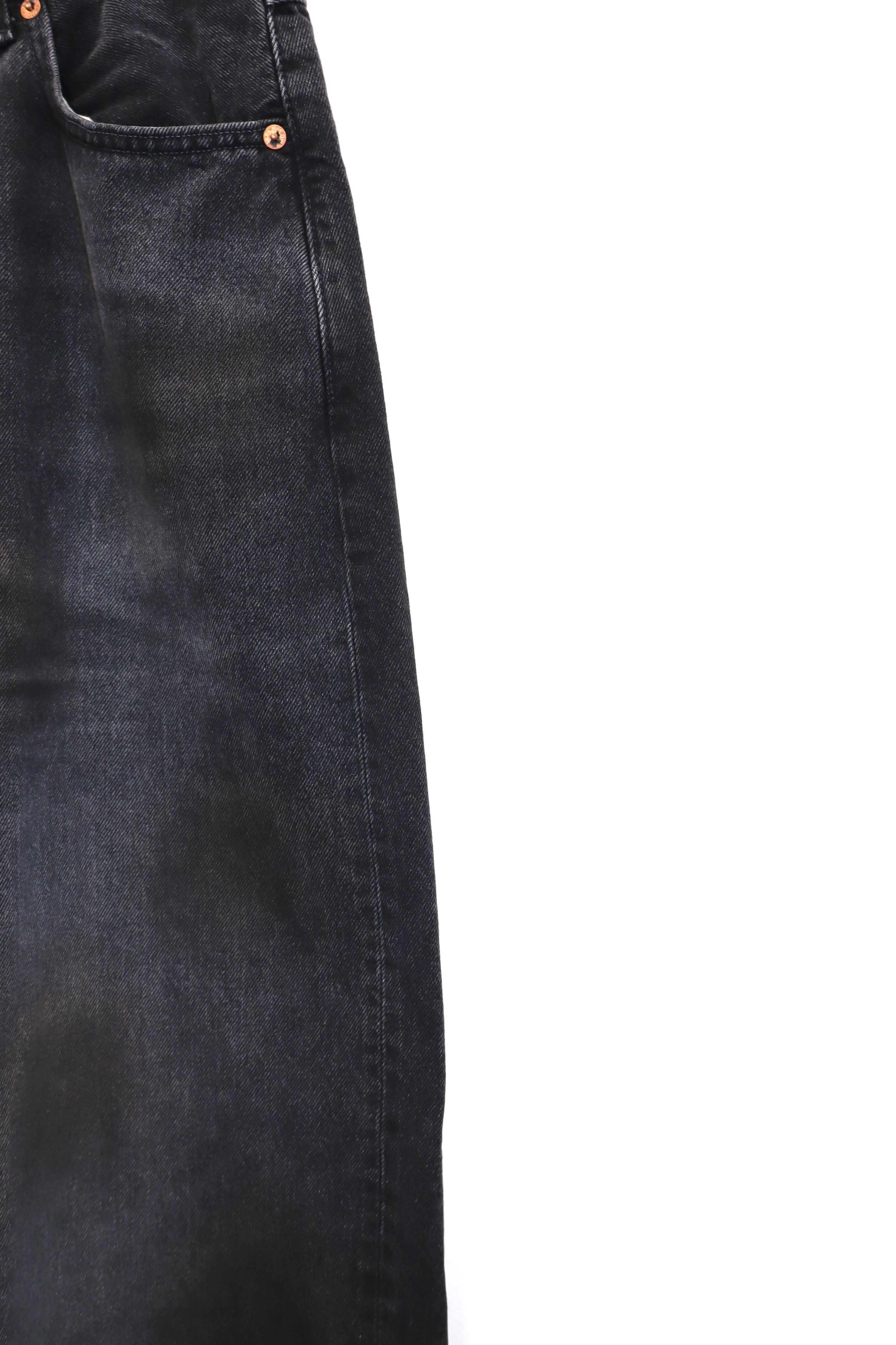 refomed(リフォメッド)のFRESH MAN DENIM WIDE PANTS by EDWIN"USED" BLACKの通販 ...