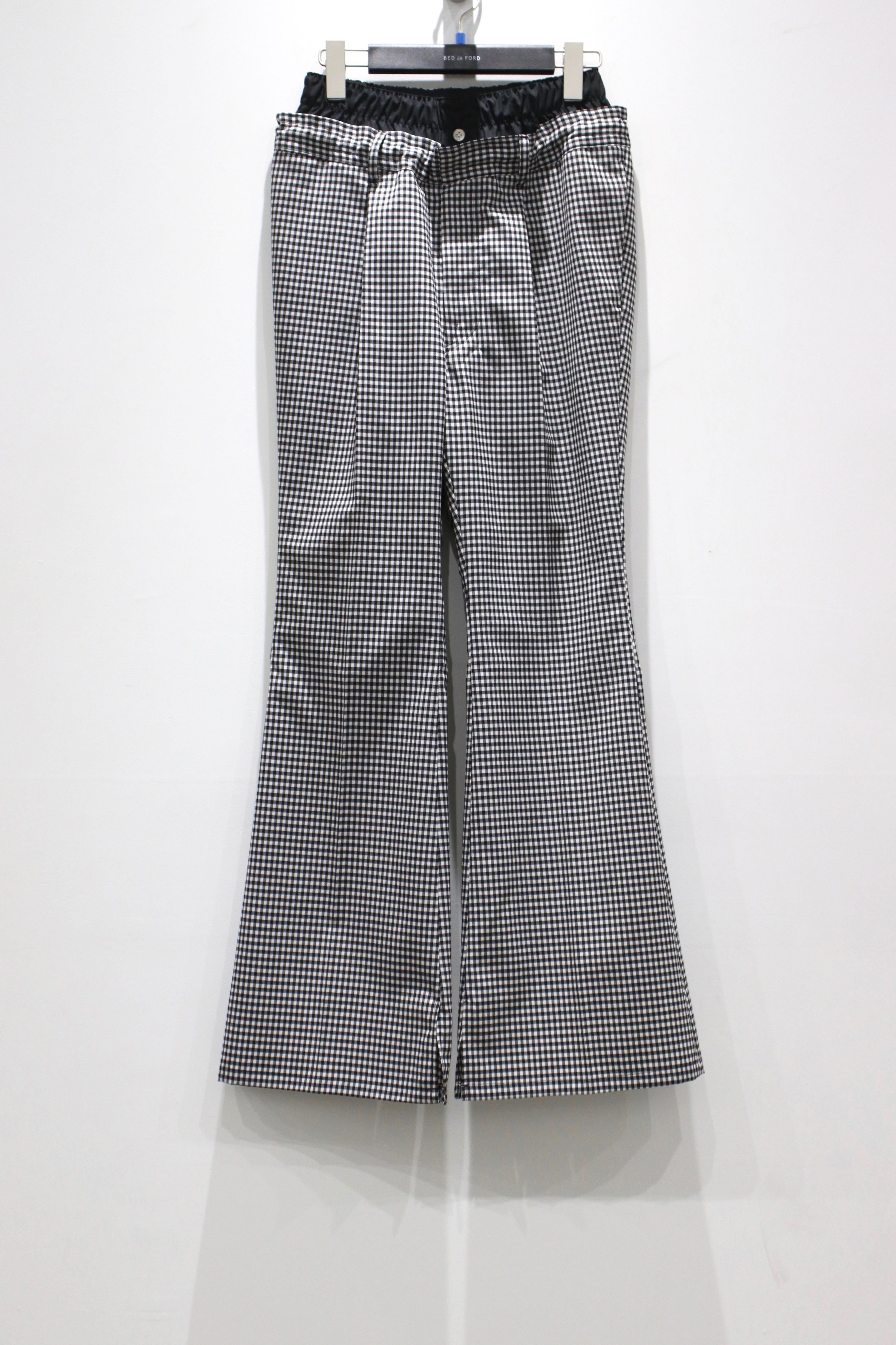 BED J.W. FORD(ベッドフォード)のDouble-West Flea-Pants WHITE BLACKの通販｜PALETTE ...